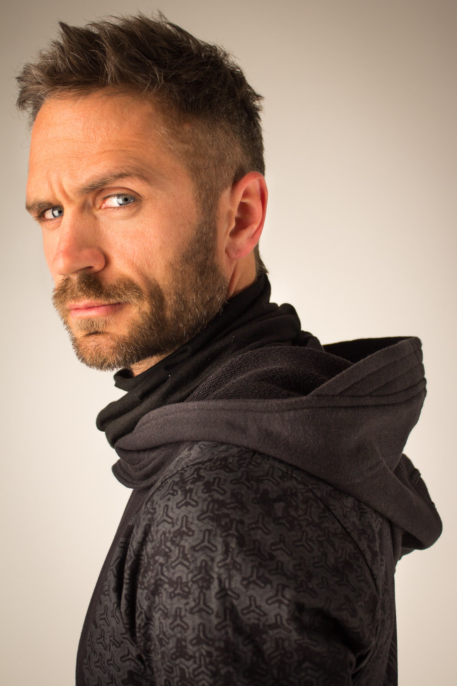 Black Goth Face Mask Hood Scarf Hoodie Star Costume Jedi Wars - Etsy