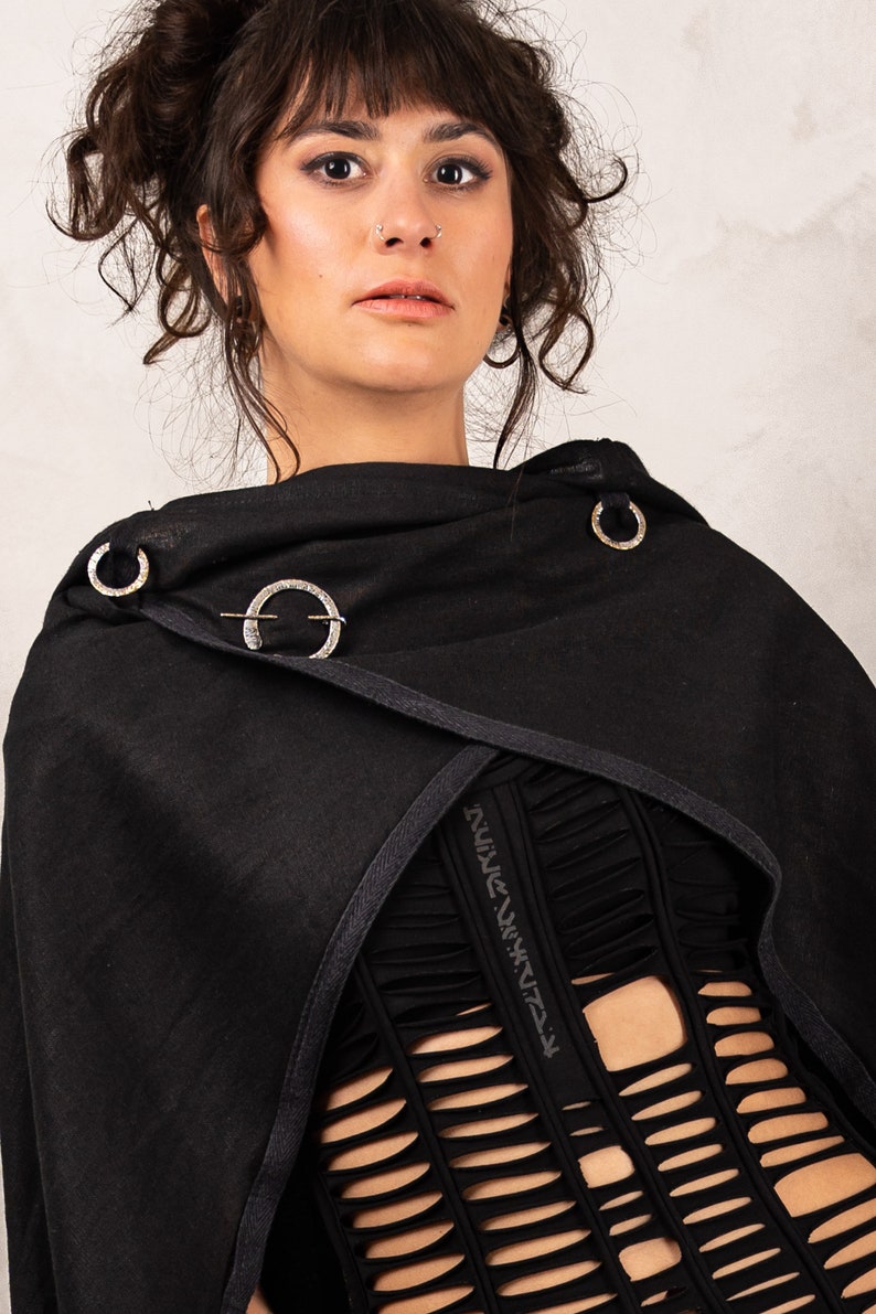 Black Medieval Ranger Cloak for Sith Goth and Dark Wizard - Etsy