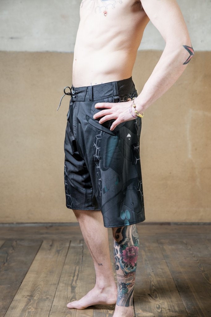 Post Apocalyptic Board Shorts and Futuristic Clothing Men - Etsy