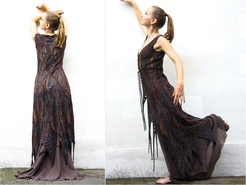 Long Fantasy Fairy Elf Cosplay Witch Dress Top Forest Fae - Etsy