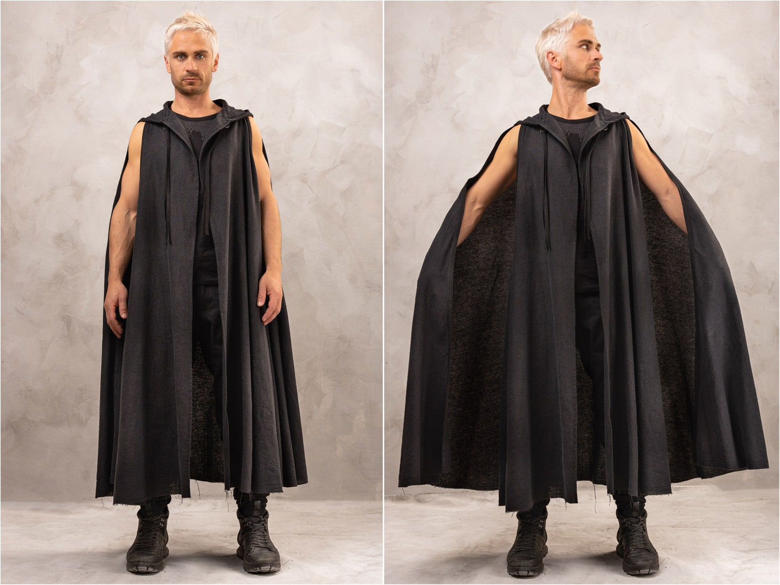 Tunica Star Wars Cape Knight Medieval Cosplay Cyberpunk Ranger Cloak ...