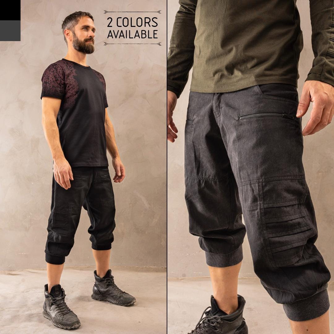 Cyberpunk Knickerbocker Shorts – Post Apocalyptic 3/4 Pants as Techwear ...