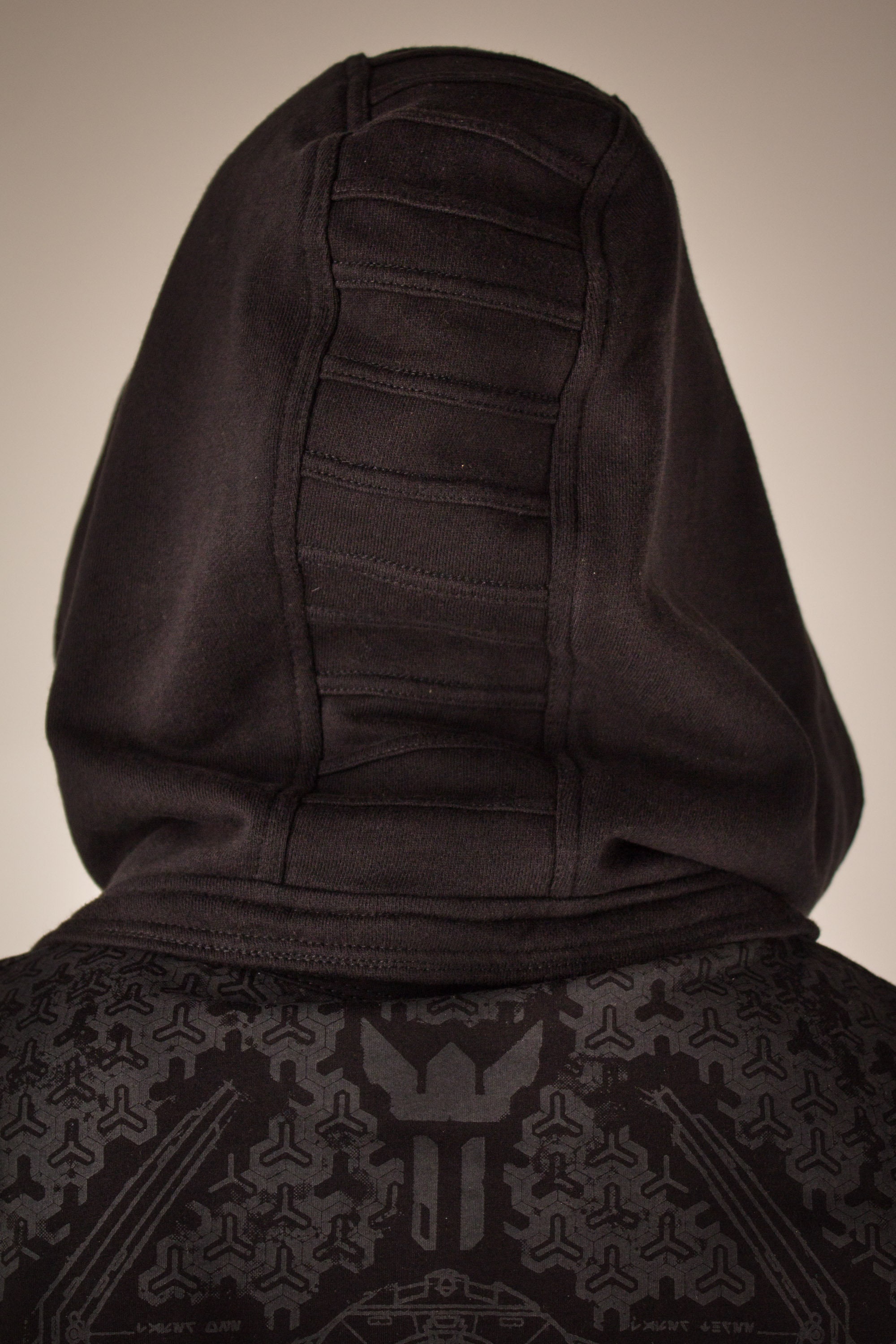 Black Goth Face Mask Hood Scarf Hoodie Star Costume Jedi Wars - Etsy