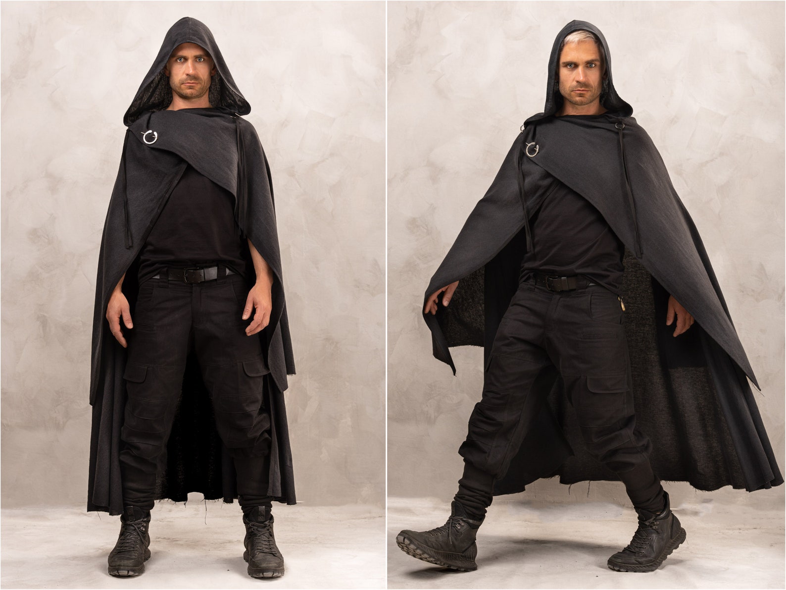 Tunica Star Wars Cape Knight Medieval Cosplay Cyberpunk Ranger Cloak ...
