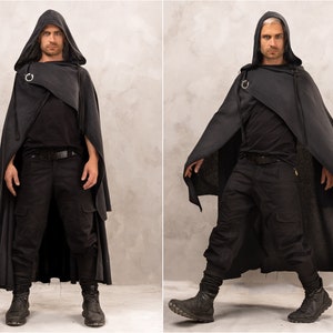 Tunica Star Wars Cape Knight Medieval Cosplay Cyberpunk Ranger Cloak ...