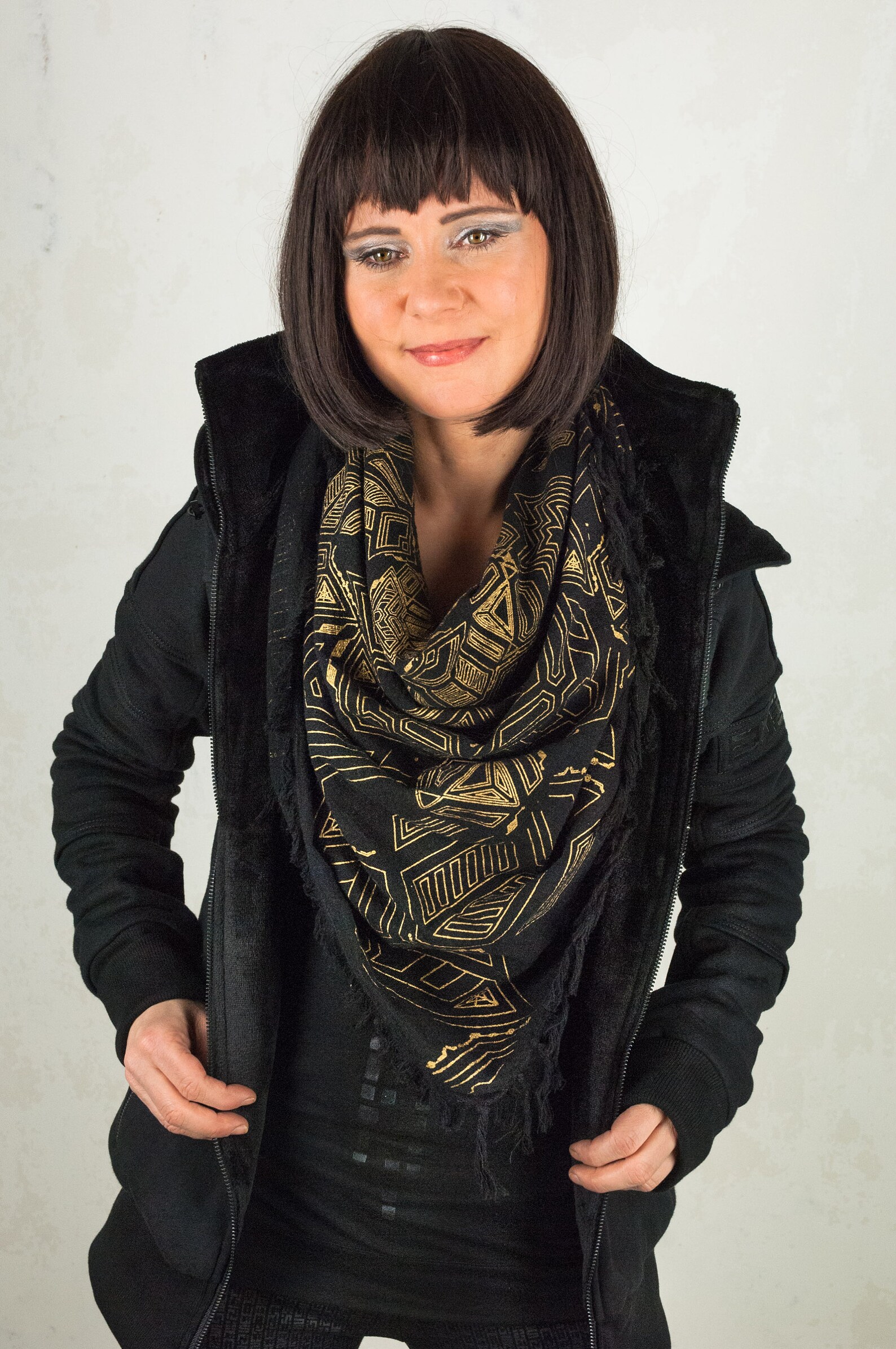 Cotton Linen Scarf With Sacred Geometry Print for Star Wars Cosplay as ...