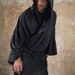 Star Wars Cosplay Robe Costume and Grey Jedi Robes Kimono Haori Hooded ...
