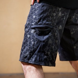 Post Apocalyptic Basketball Shorts and Beach Wear With Sacred Geometry ...