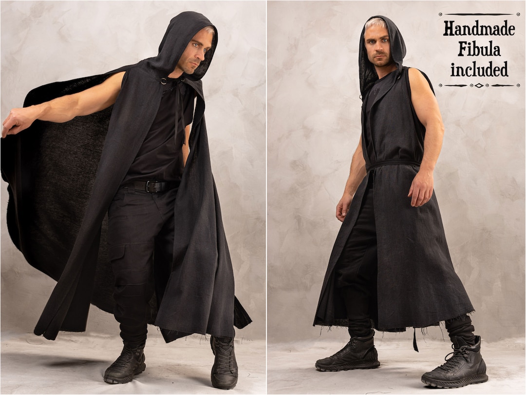Tunica Star Wars Cape Knight Medieval Cosplay Cyberpunk Ranger Cloak ...