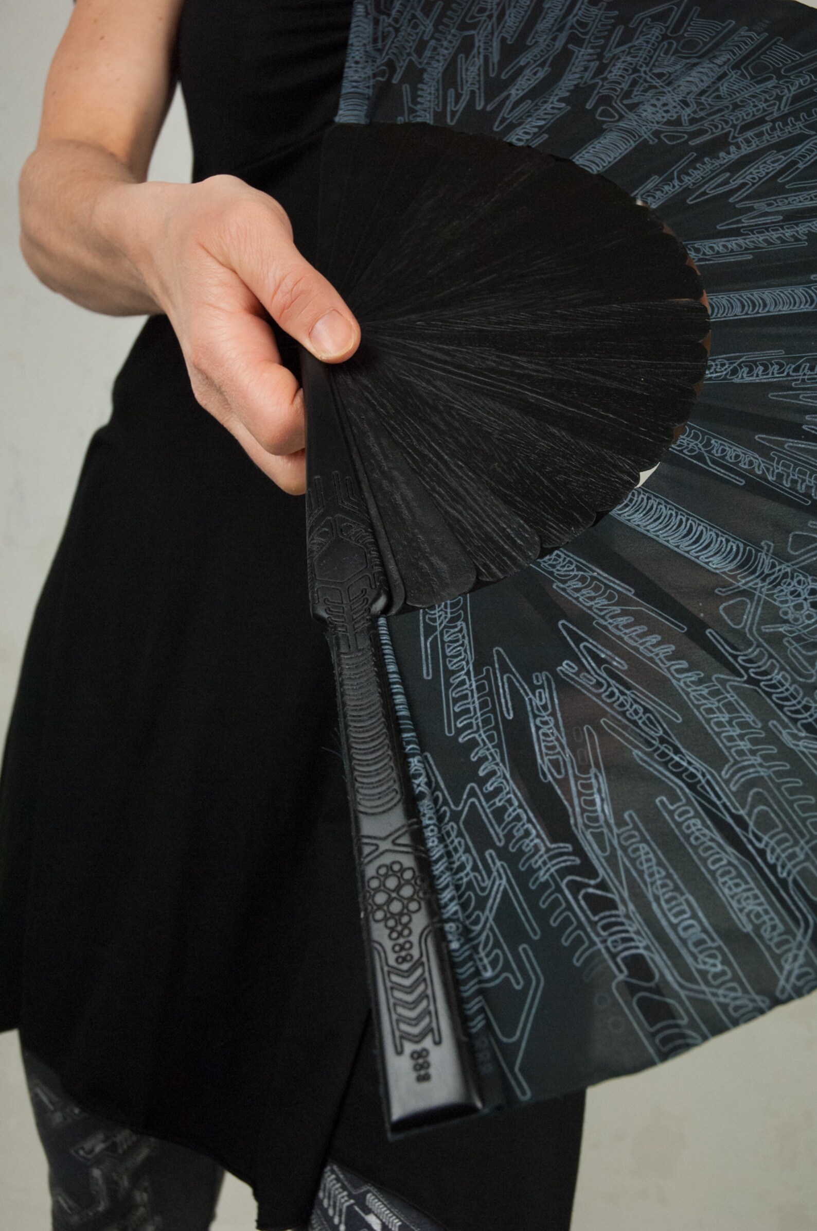 Goth Hand Fan and Folding Hand Fans With Sacred Geometry - Etsy