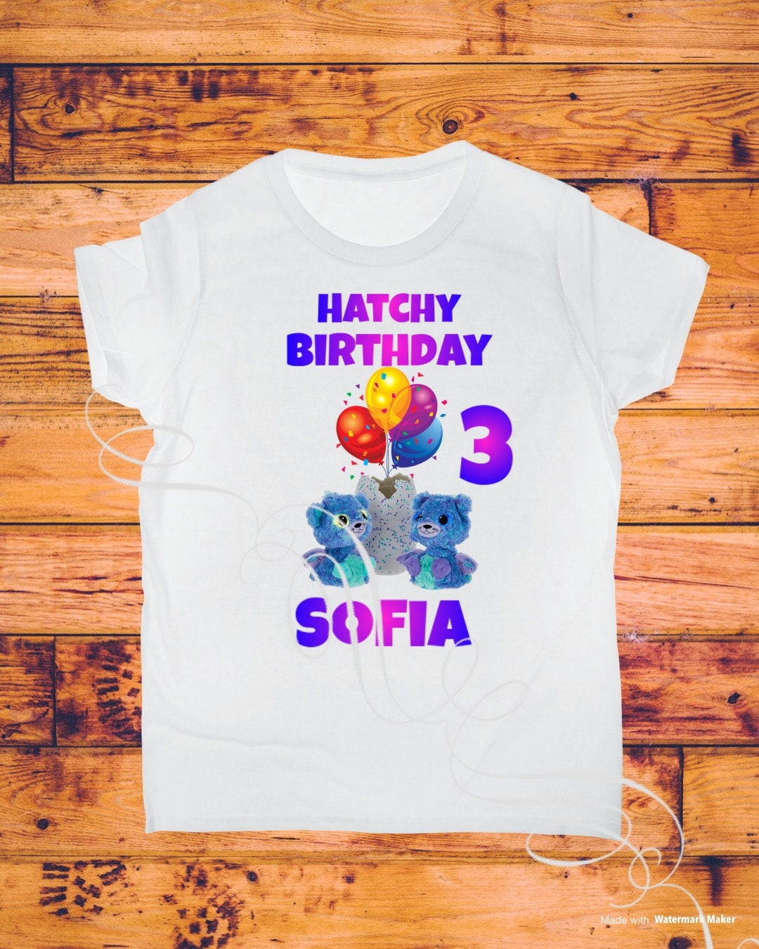 Hatchimals Birthday Shirt Svg Iron on Applique Design, Digital File ...