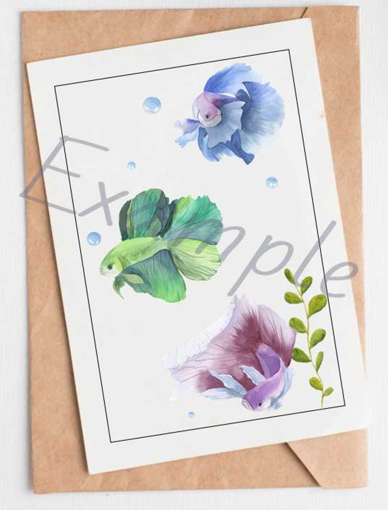 Handpainted Fish painting Fish art watercolor fish Fish | Etsy