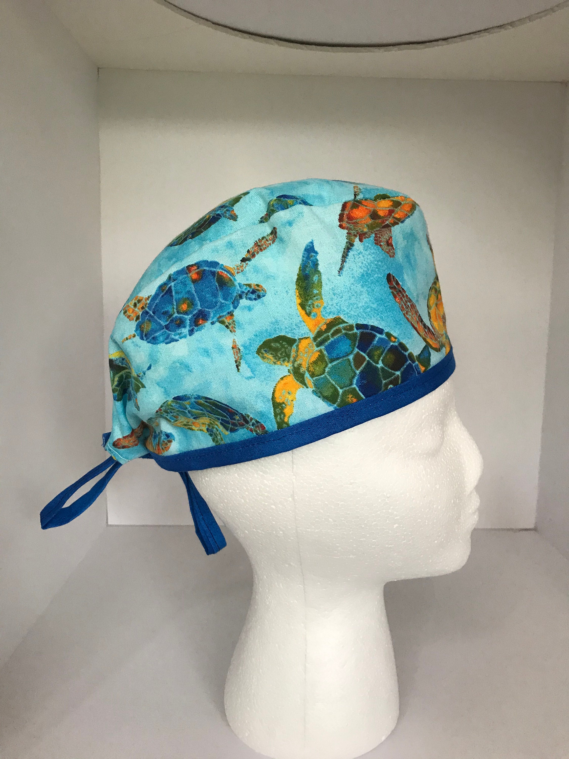 Sea Turtle Scrub Hat Classic Single Layer Breathable | Etsy