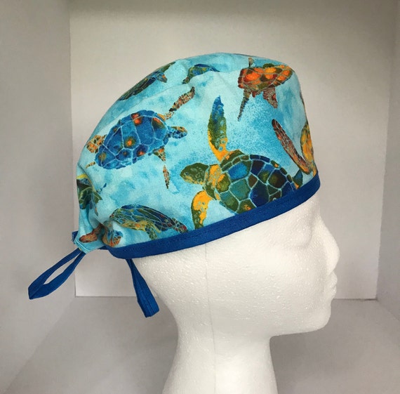 Sea Turtle Scrub Hat Classic Single Layer Breathable | Etsy