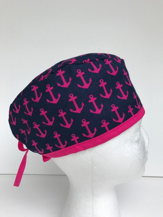 Nautical Anchors Scrub Hat Classic Surgical Cap Single - Etsy