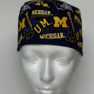 Michigan Wolverines Scrub Hat: College Football Surgical Cap - Etsy