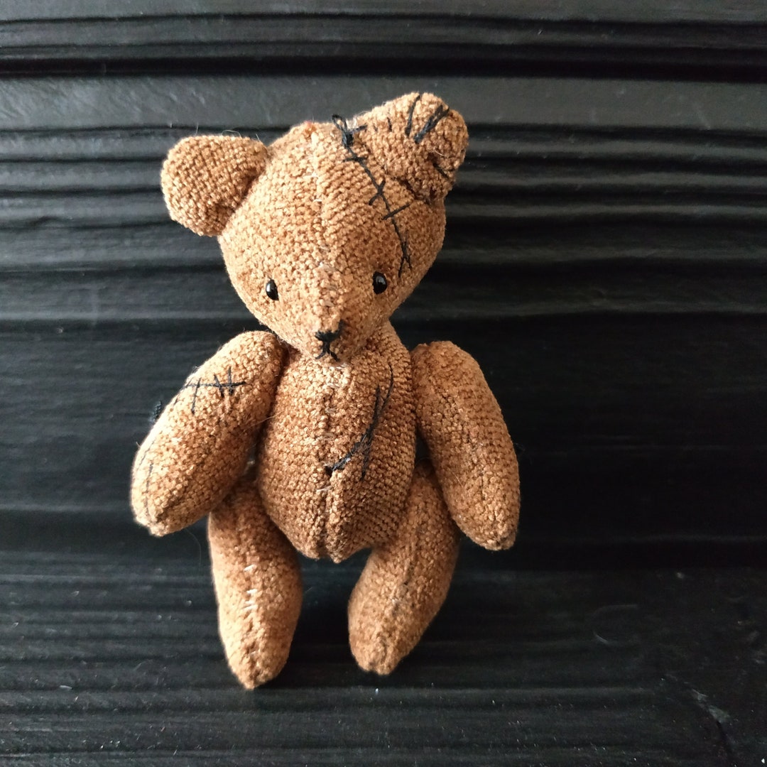 Stitches Teddy Bear Miniature Toy, Blythe Friend, Christmas Toy - Etsy