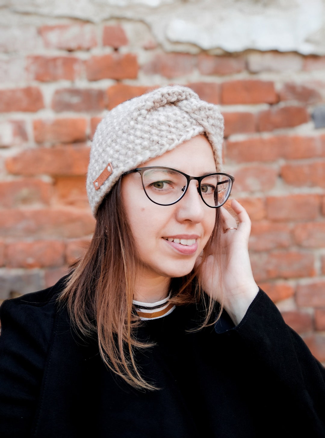 Warm Women's Alpaca Wool Turban Headband, Handmade for Winter. Super ...