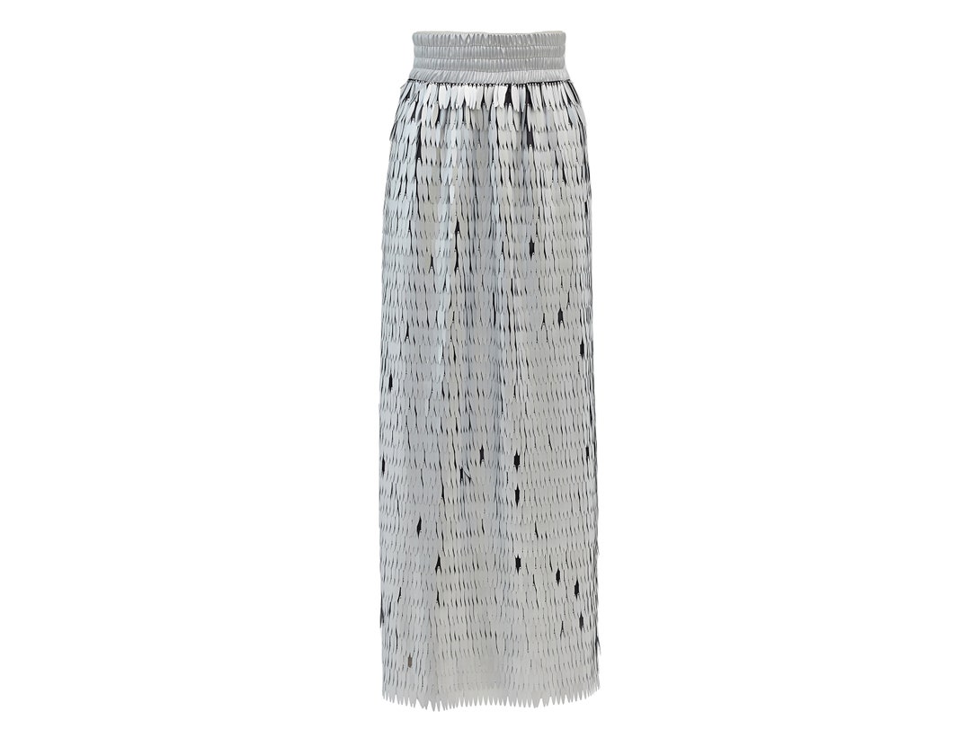 Party Straight Maxi Sequin Skirt Silver/ankle Length Skirt With Spangle ...