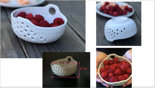MADE -TO- ORDER Ceramic Handmade Berry Colander Bowl - Etsy