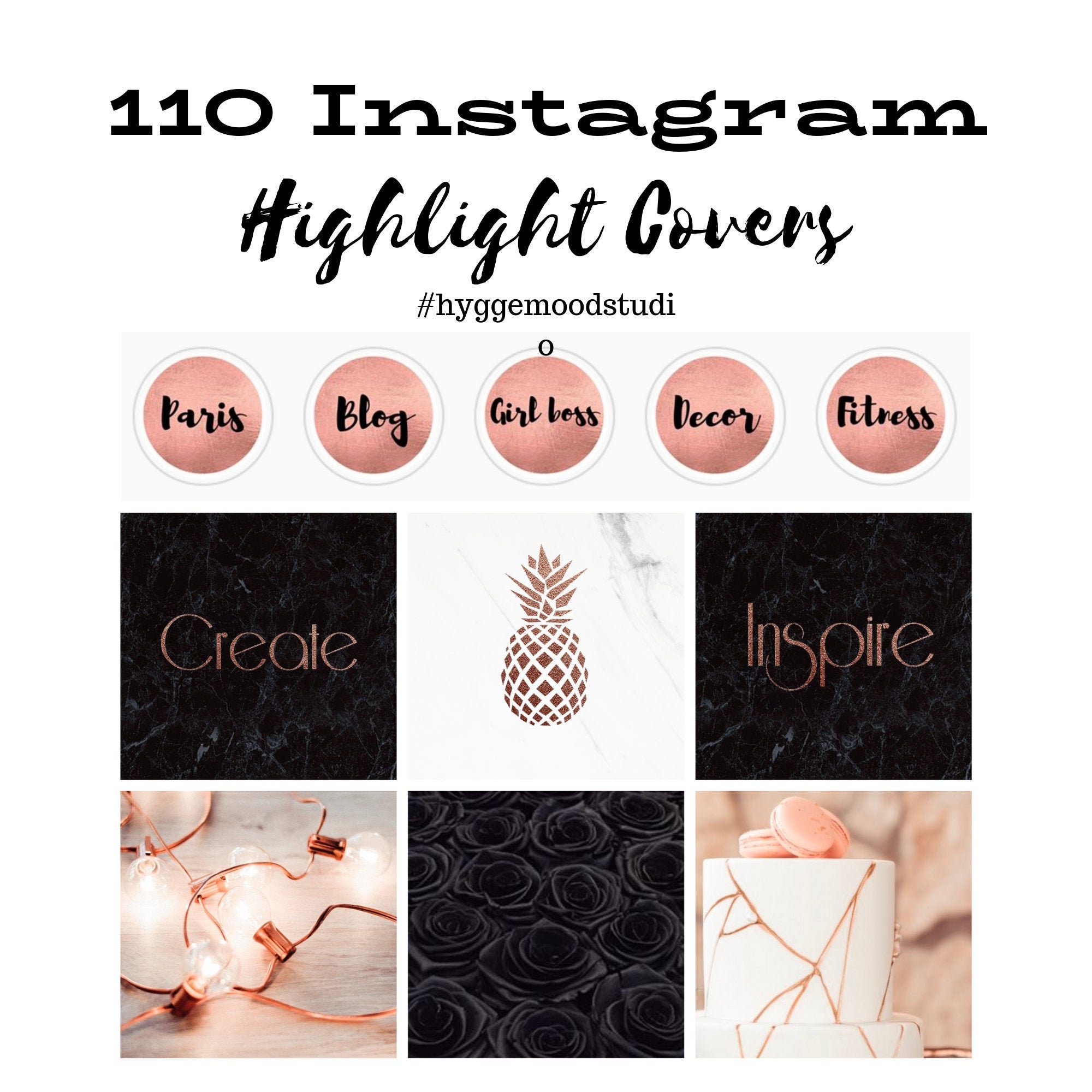 Stationery Design & Templates Pattern Highlights Instagram Story Covers ...