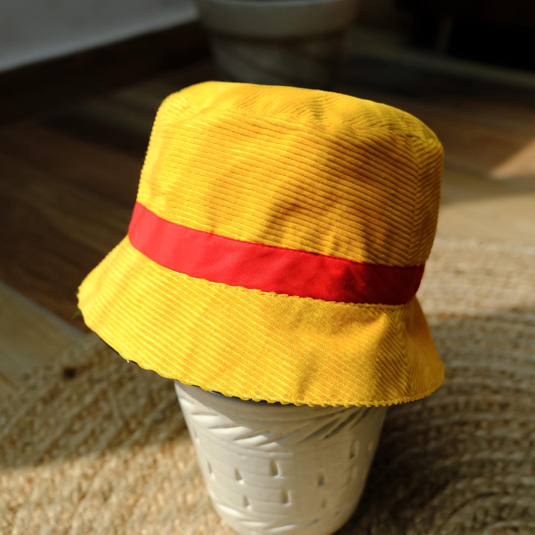 Reversible Anime Bucket Hat, Adventure Straw Hat for Otaku Fans, Unique ...