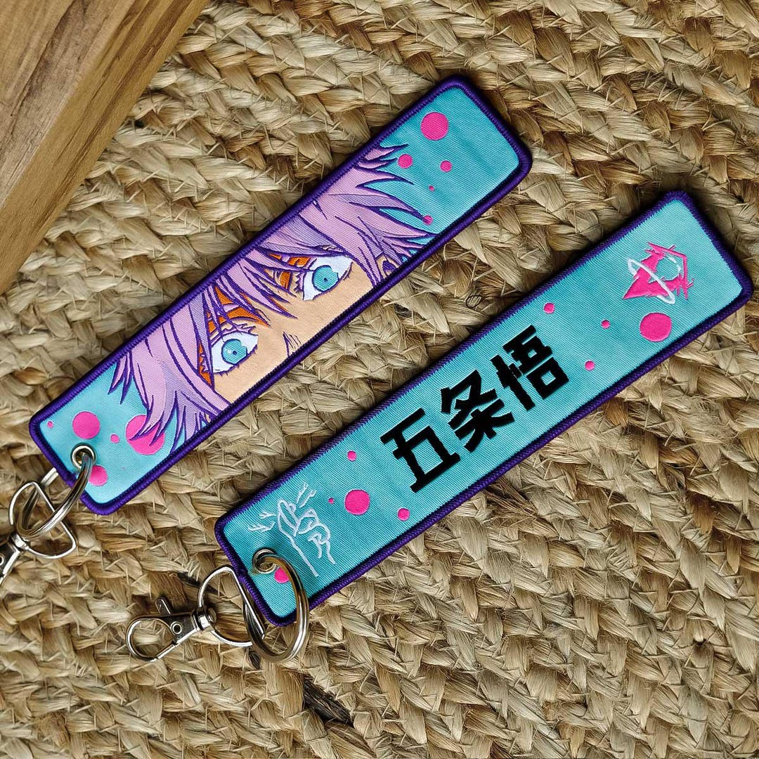 Anime Jet Tag Keychain, Six Eye Sorcerer, Otaku Gift - Etsy