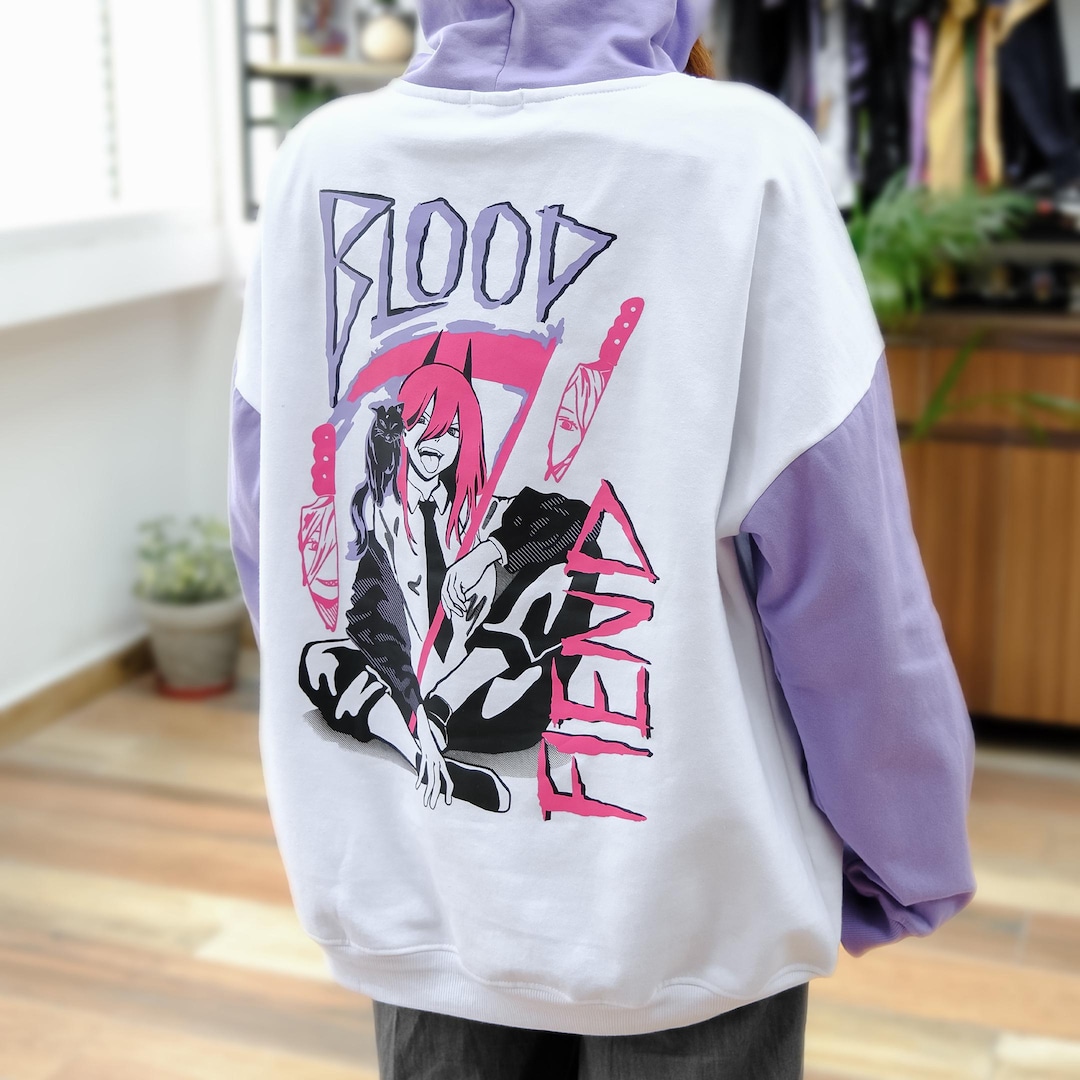 Unisex Retro Anime Oversized Cotton Hoodie for Men and Women, Anime ...