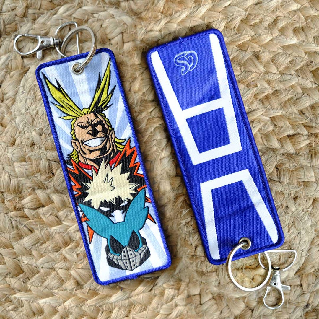 Anime Jet Tag Key Chain, Beyond Plus Ultra Woven Keychain for Otaku ...