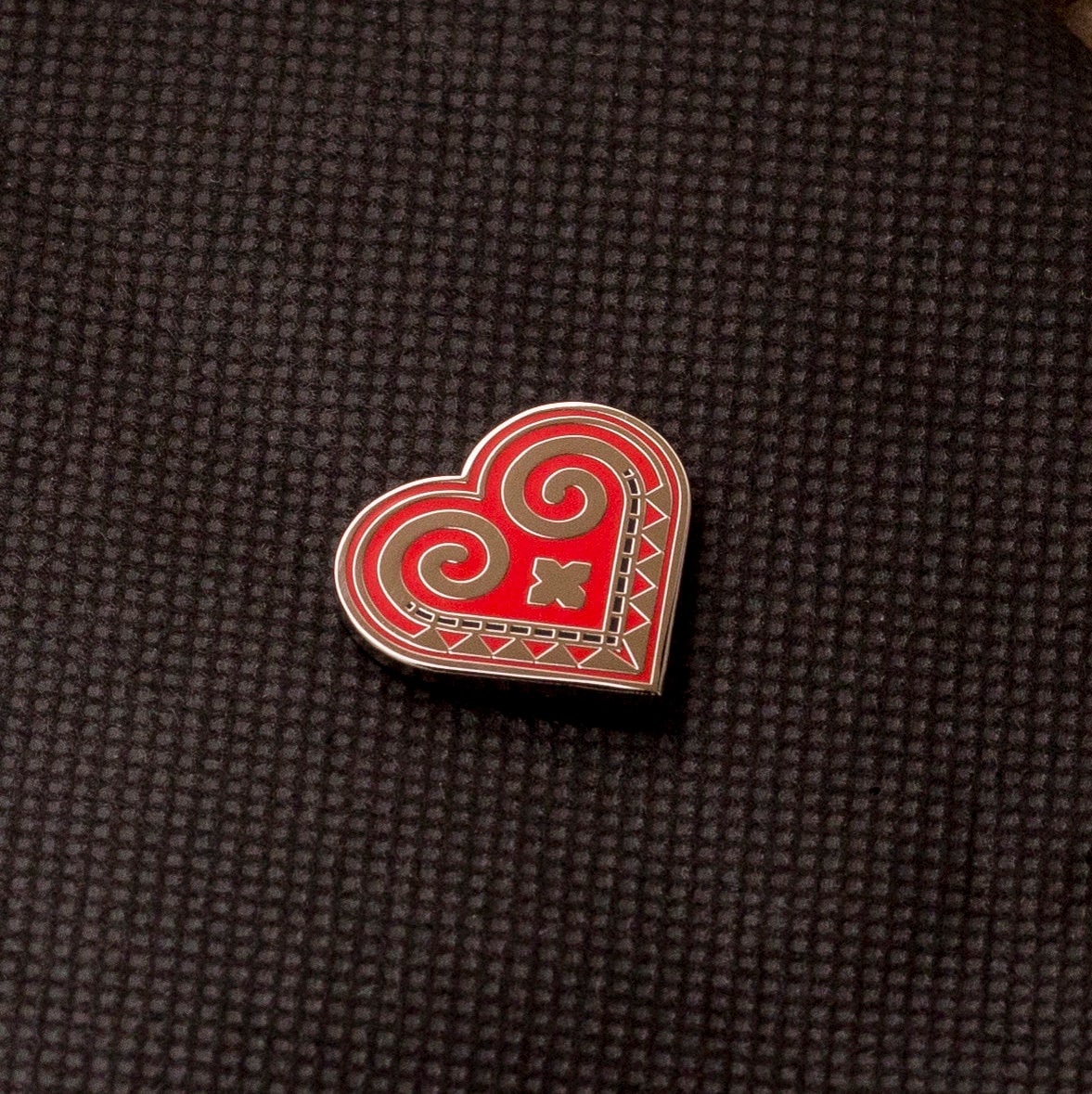 Hmong Heart Lapel Pin - Etsy