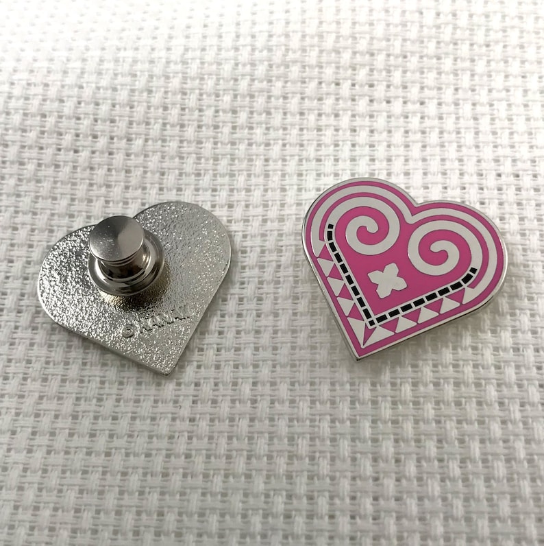 Hmong Heart Lapel Pin - Etsy