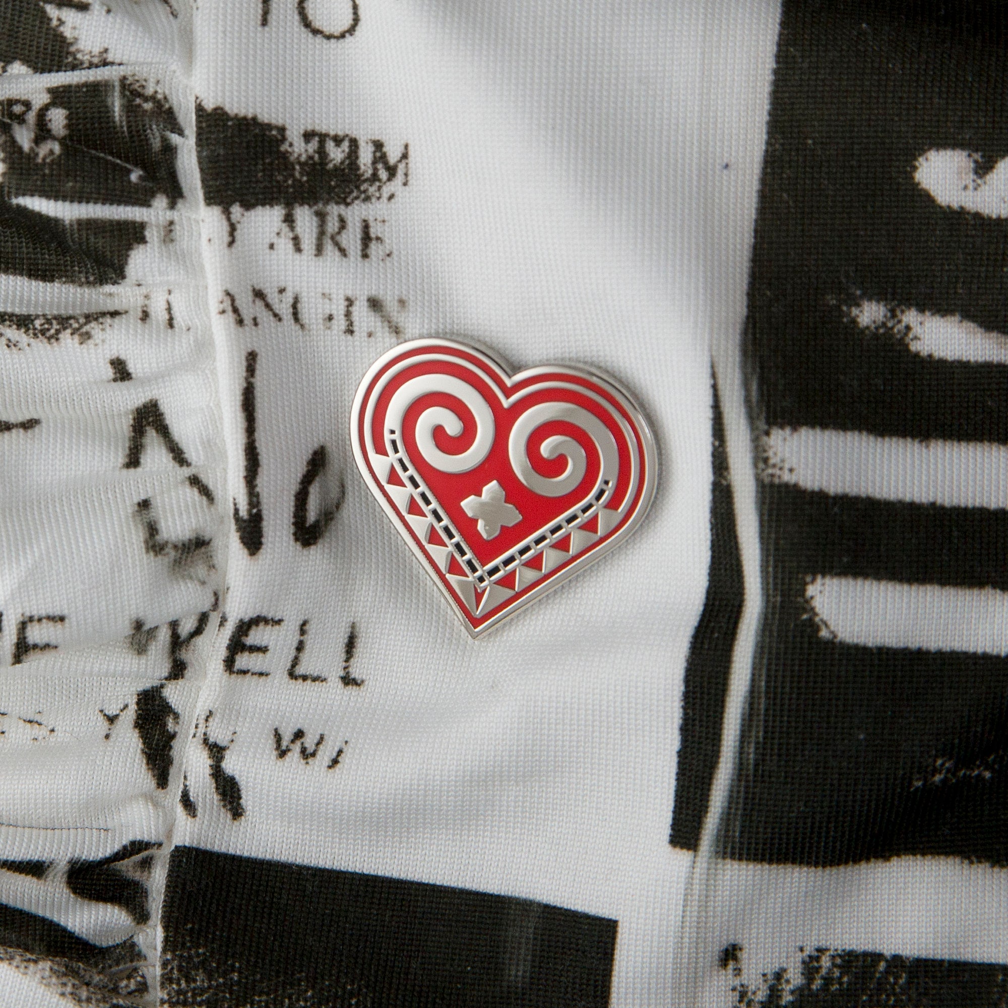 Hmong Heart Lapel Pin - Etsy