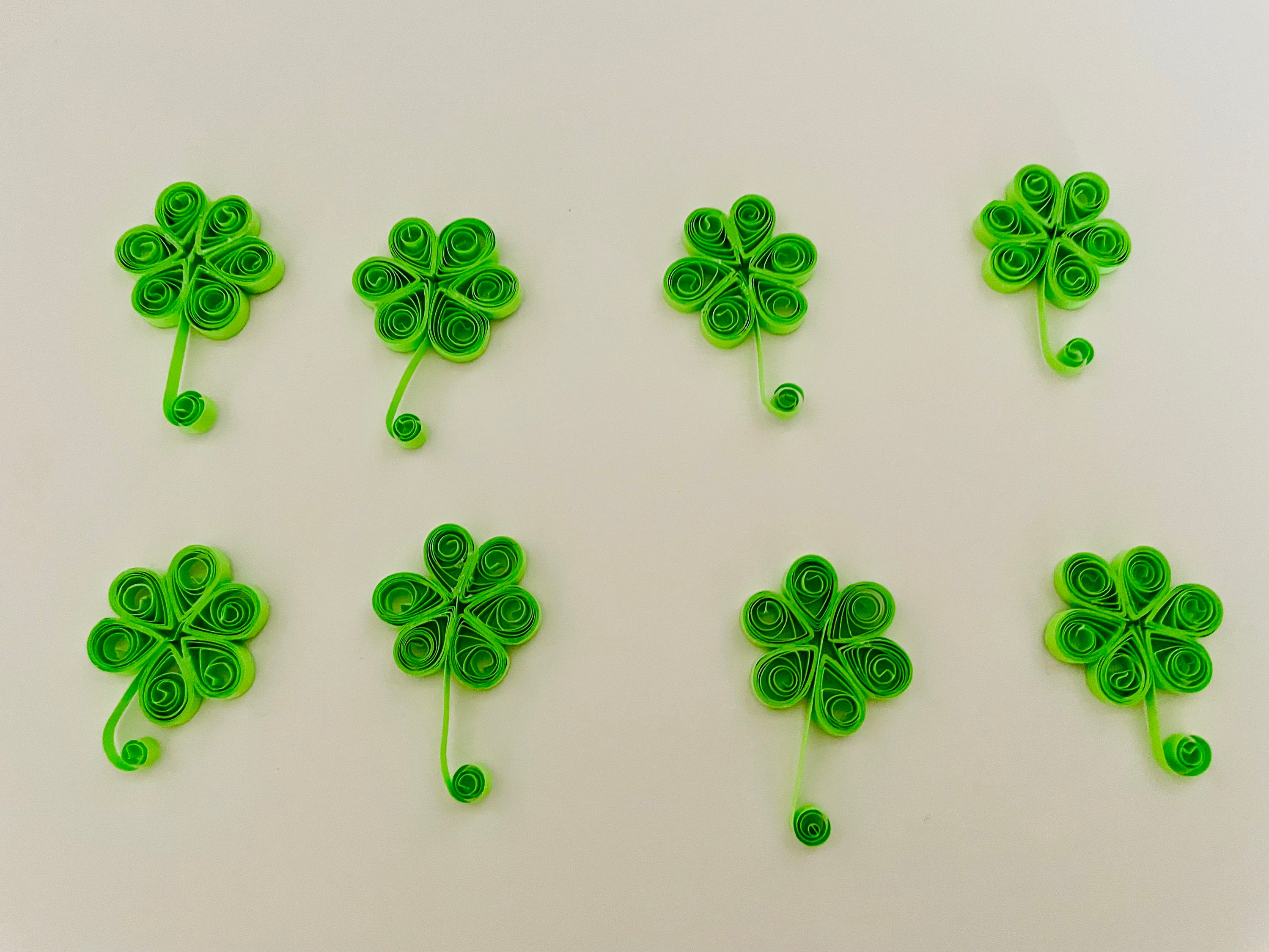 When Irish Eyes Are Smiling Quilled Shamrock Set - Etsy
