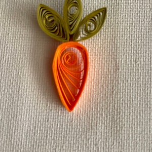 Set of 3 Quilled Easter Carrot Embellishment Stickers for Greeting Card ...