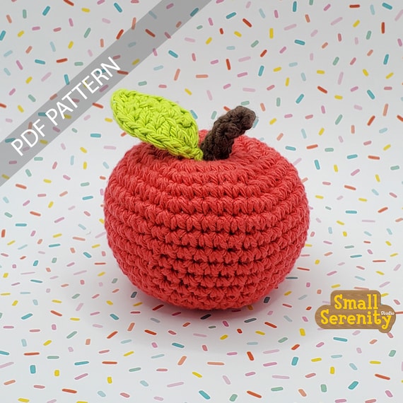 Easy Apple Crochet PDF Pattern - Etsy