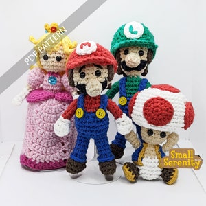 BUNDLE Super Mario Brothers Mario and Luigi Amigurumi Crochet PDF ...