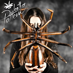 Spider Leather Pattern PDF - by Leatherhubpatterns - Etsy