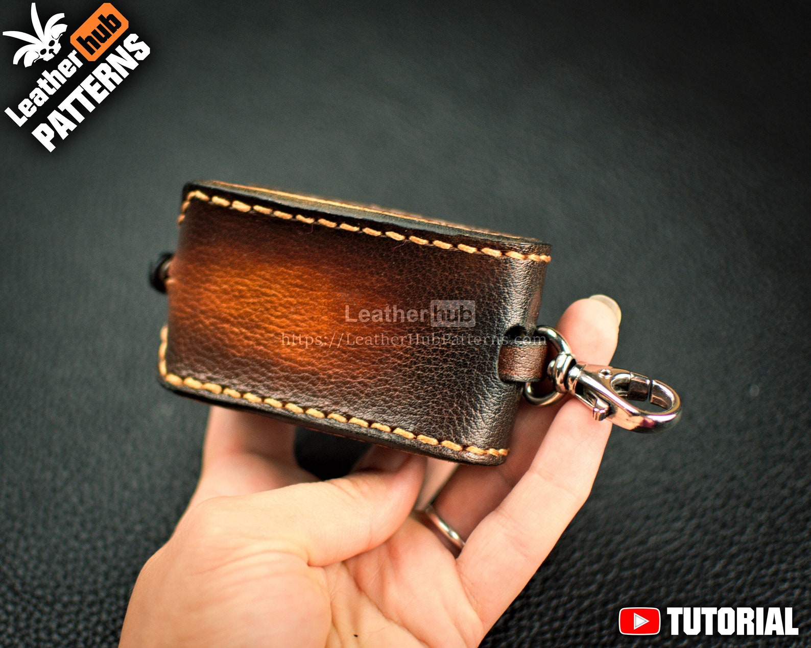 Car Key Case Leather Pattern PDF by Leatherhub - Etsy