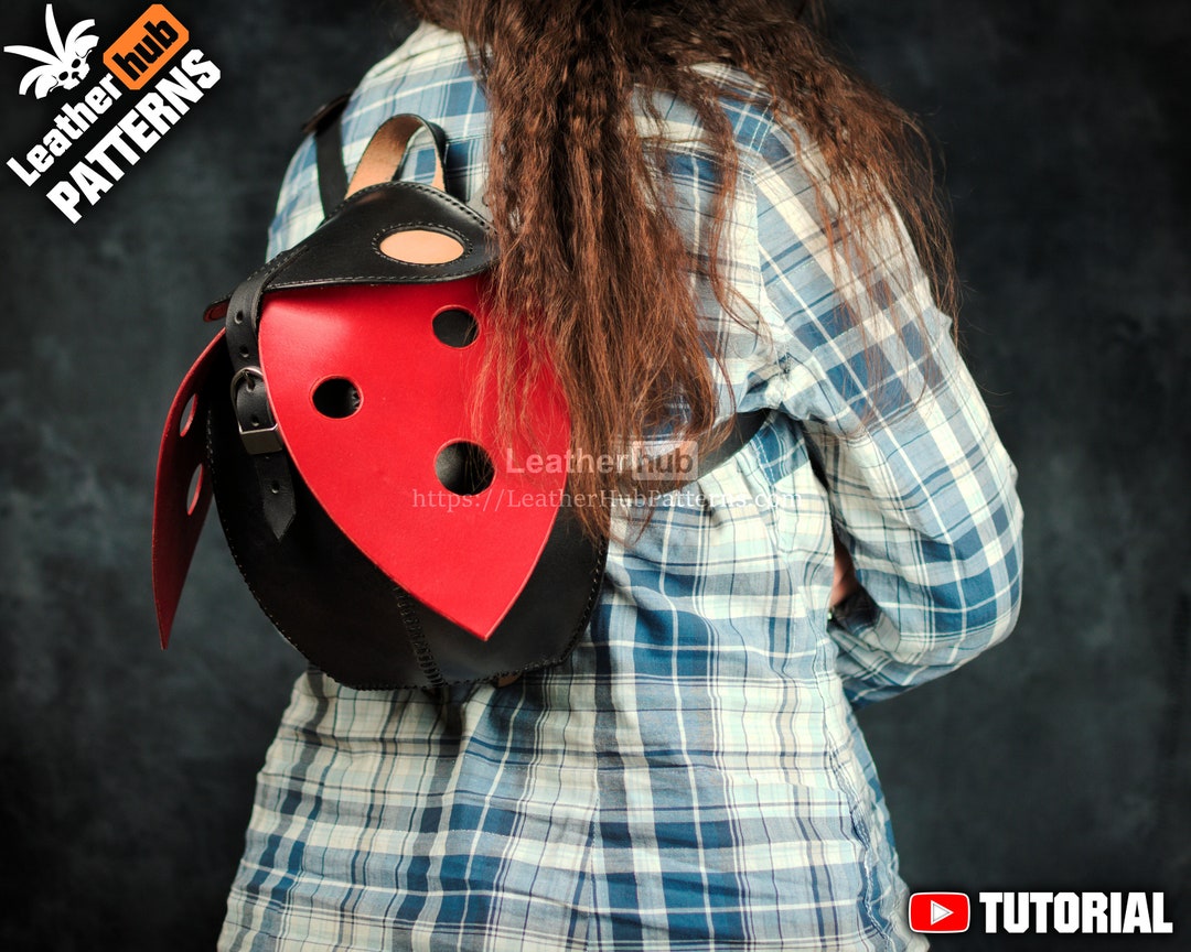 Leather Backpack Pattern PDF the Ladybug by Leatherhub - Etsy