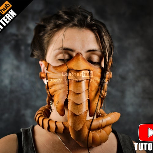 PDF Pattern Leather Dragon Mask | Etsy Canada