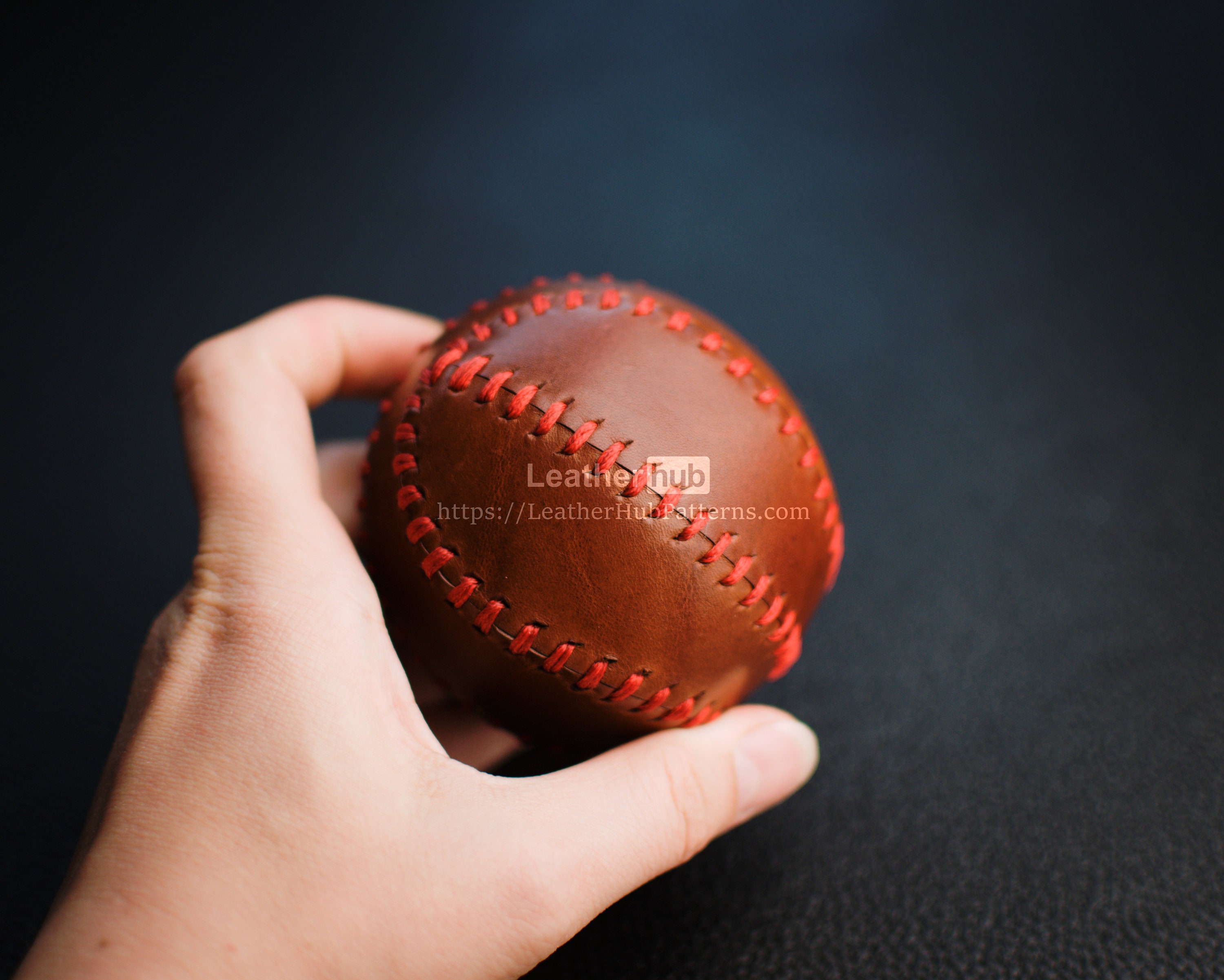 Baseball ball pattern for leather craft - PDF template for making a ...