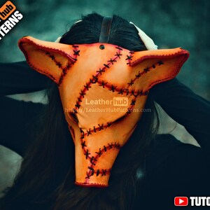 Pig Leather Mask Pattern PDF the Pigenstein by Leatherhub - Etsy