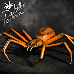 Spider Leather Pattern PDF by Leatherhubpatterns - Etsy