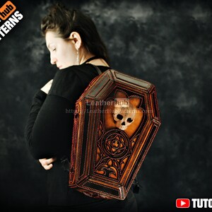 Coffin Backpack Leather Pattern PDF by Leatherhub - Etsy