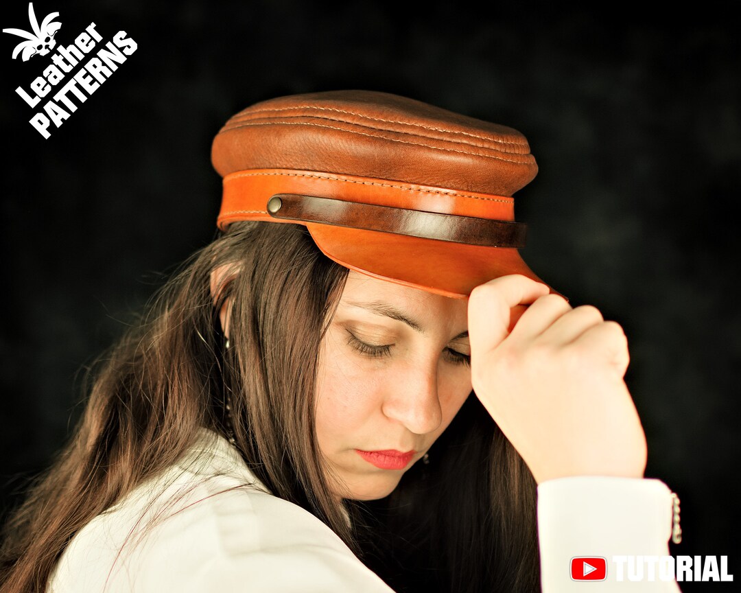 Leather Vintage Cap Pattern PDF by Leatherhubpatterns - Etsy
