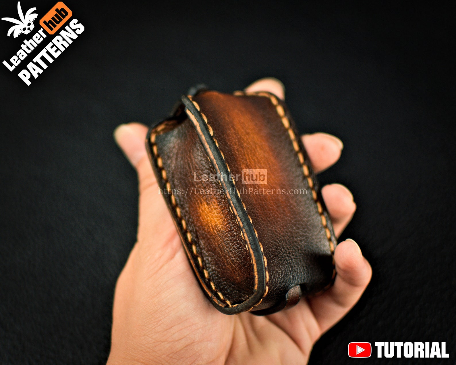 Car Key Case Leather Pattern PDF by Leatherhub - Etsy