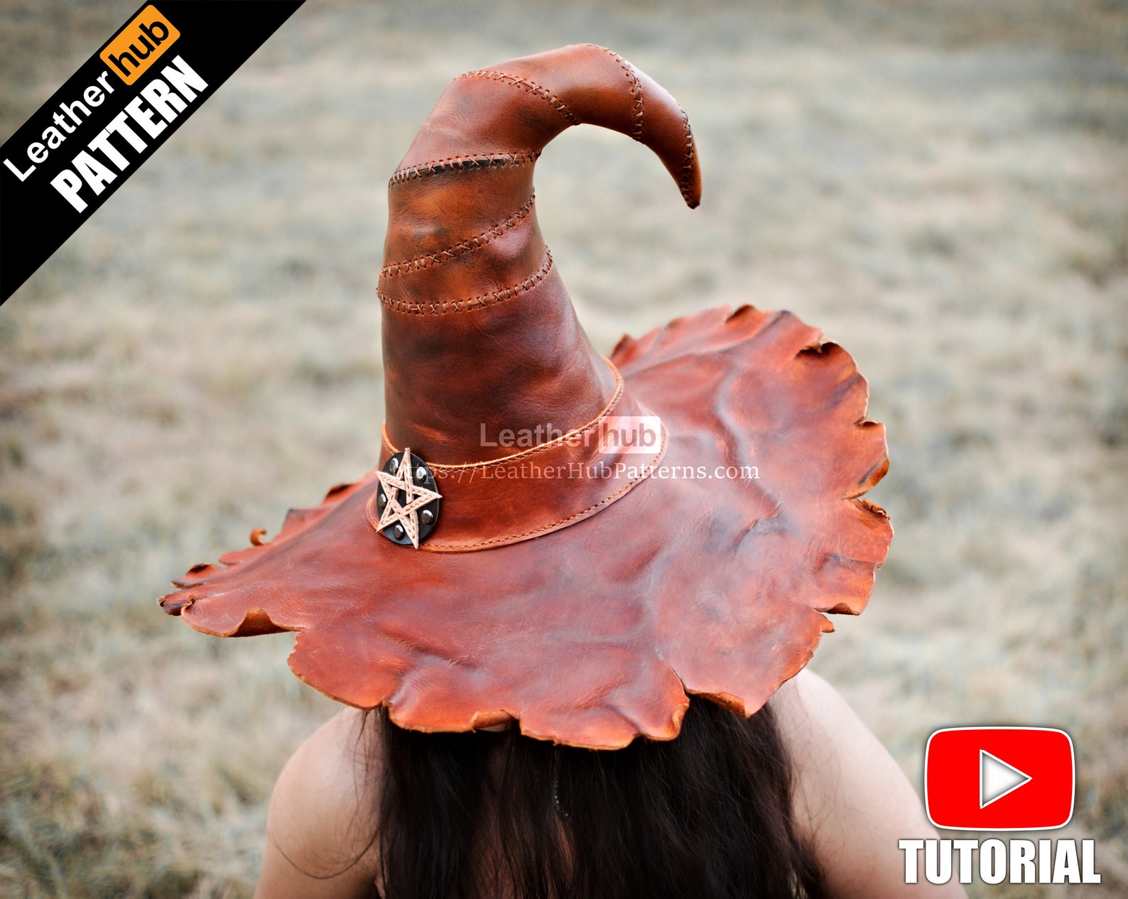 Witch Hat Leather Pattern PDF by Leatherhub - Etsy