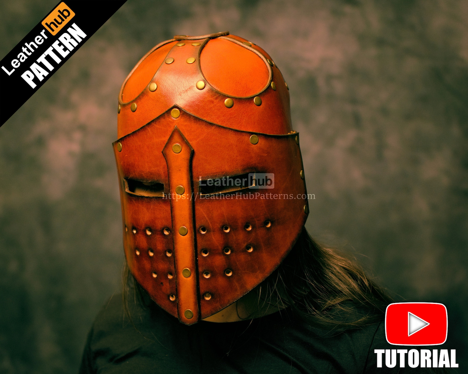 Knight Helmet Leather Pattern PDF by Leatherhub - Etsy