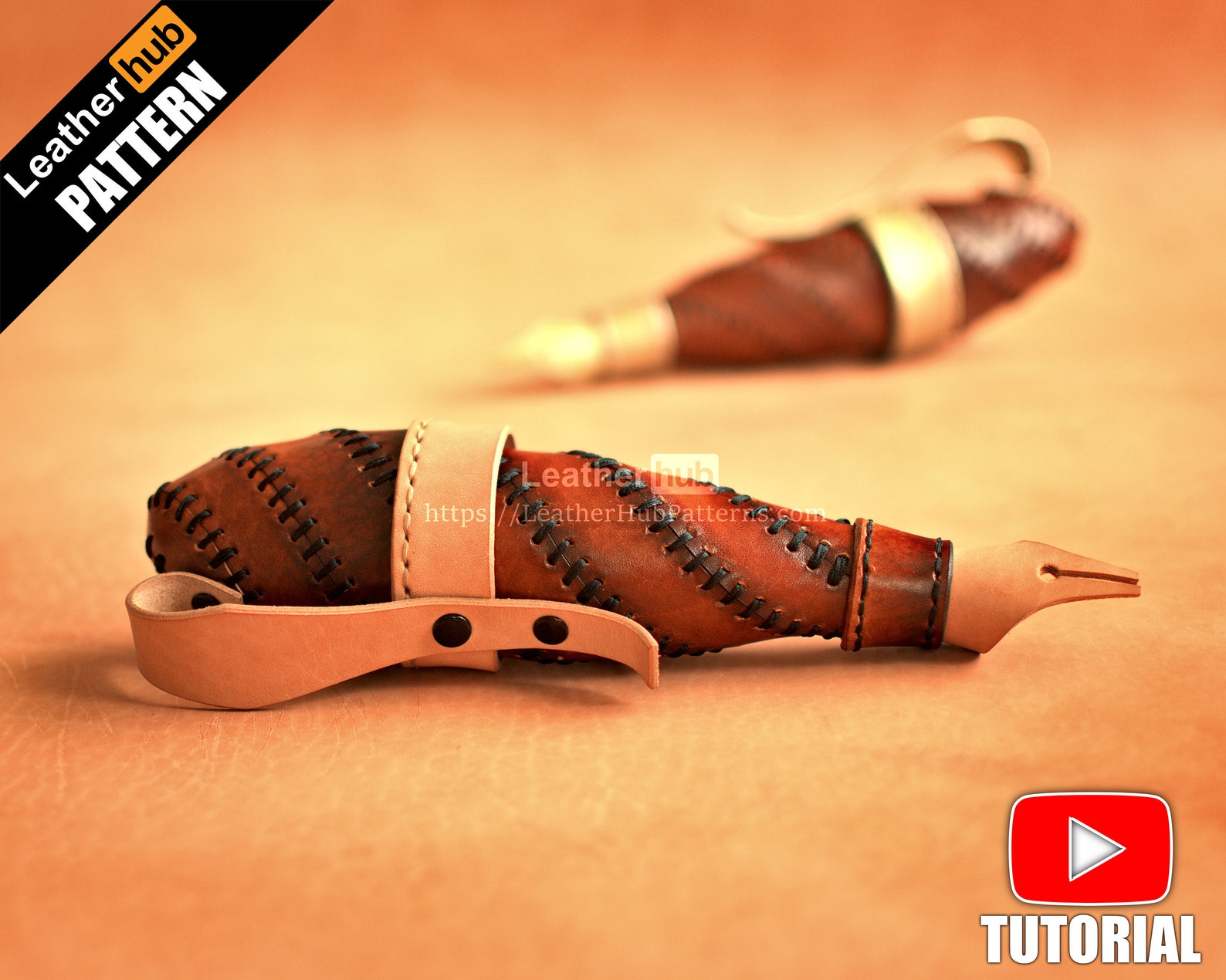 Pencil Box Leather Pattern PDF by Leatherhub | Etsy