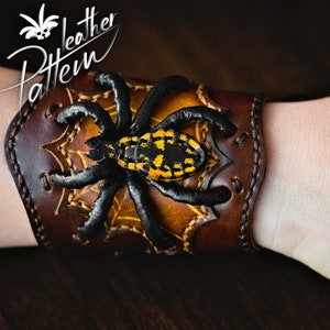 Spider Bracelet Leather Pattern PDF - by Leatherhubpatterns - Etsy